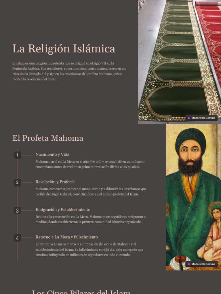 La Religion Islamica | PDF | Mezquita | Mahoma