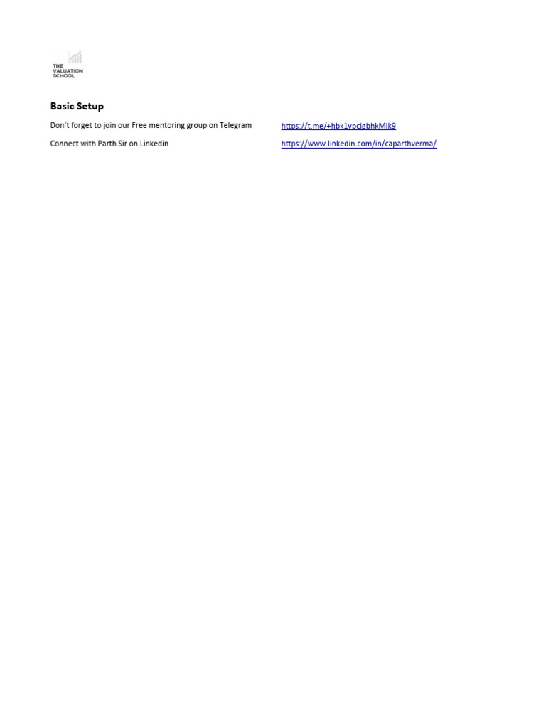 Excel Setup And Imp Functions Pdf Revenue Net Income 