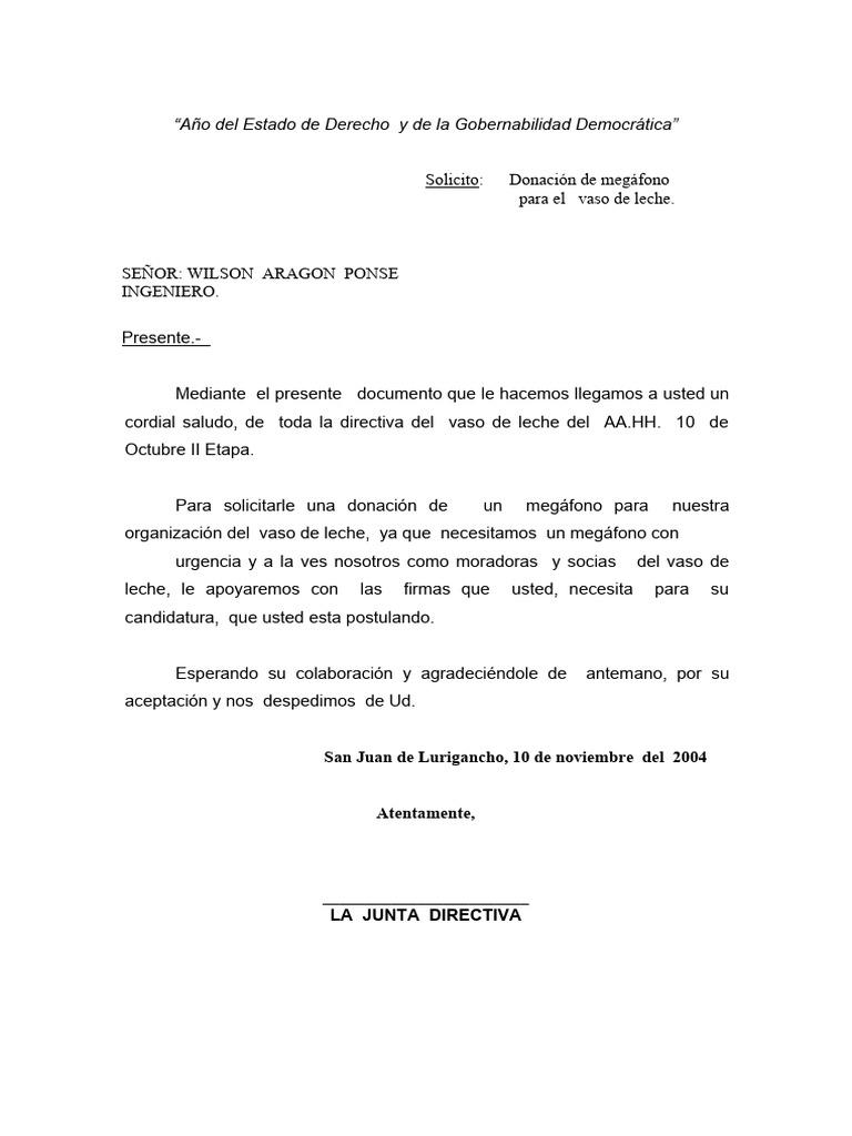Donación de Megáfono | PDF | Cocina, comidas y vino