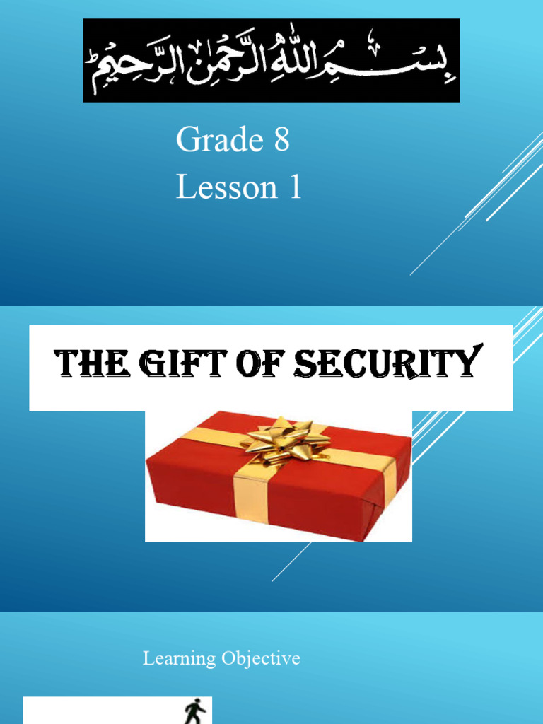 Grade 8 Security in Islam Lesson 1 | PDF | God In Islam | Muhammad