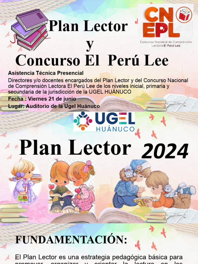 ATP - Plan Lector UGEL HCO 2024 - 21-06 | PDF | Plan de estudios | Aprendizaje
