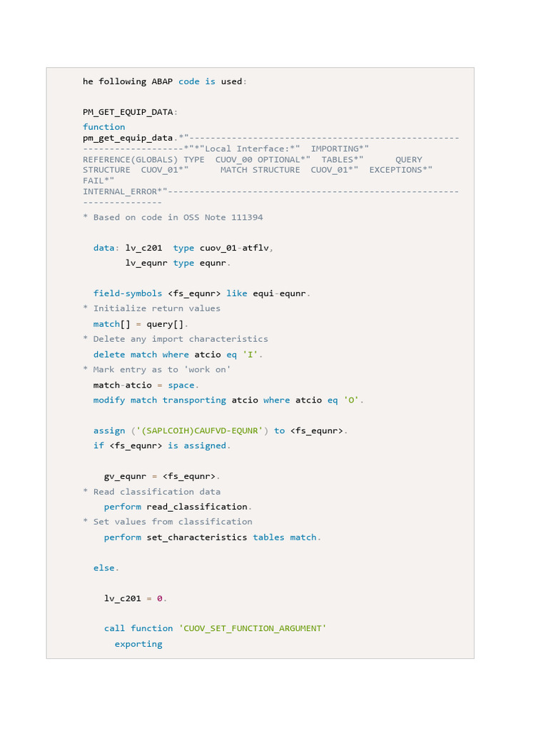 ABAP for Master data | PDF | Data Type | Computer Science ABAP for Master data | PDF | Data Type | Computer Science