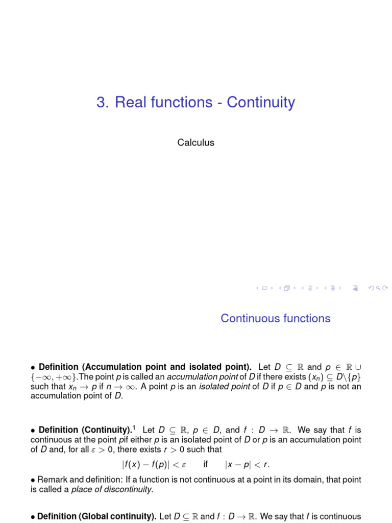 Calculus Topic3 Pdf Compact Space Continuous Function