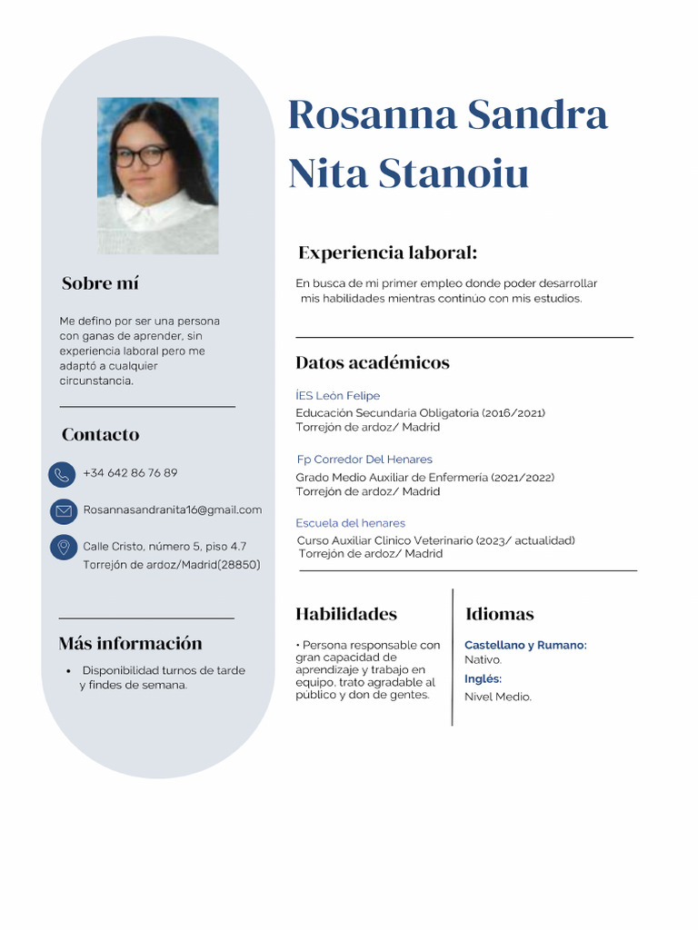 Cv Rosanna Sandra Nita | PDF