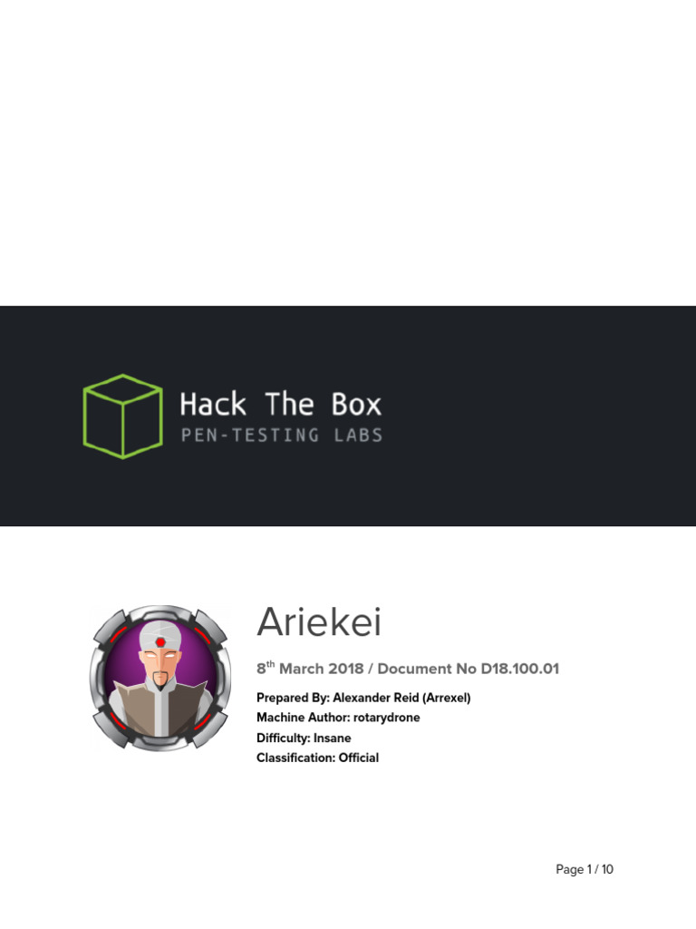 115-Ariekei HTB Official Writeup Tamarisk | PDF | Secure Shell | World Wide Web