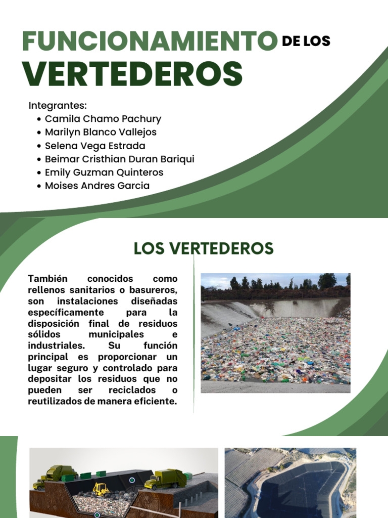 Funcionamiento de Los Vertederos | PDF | Vertedero | Residuos