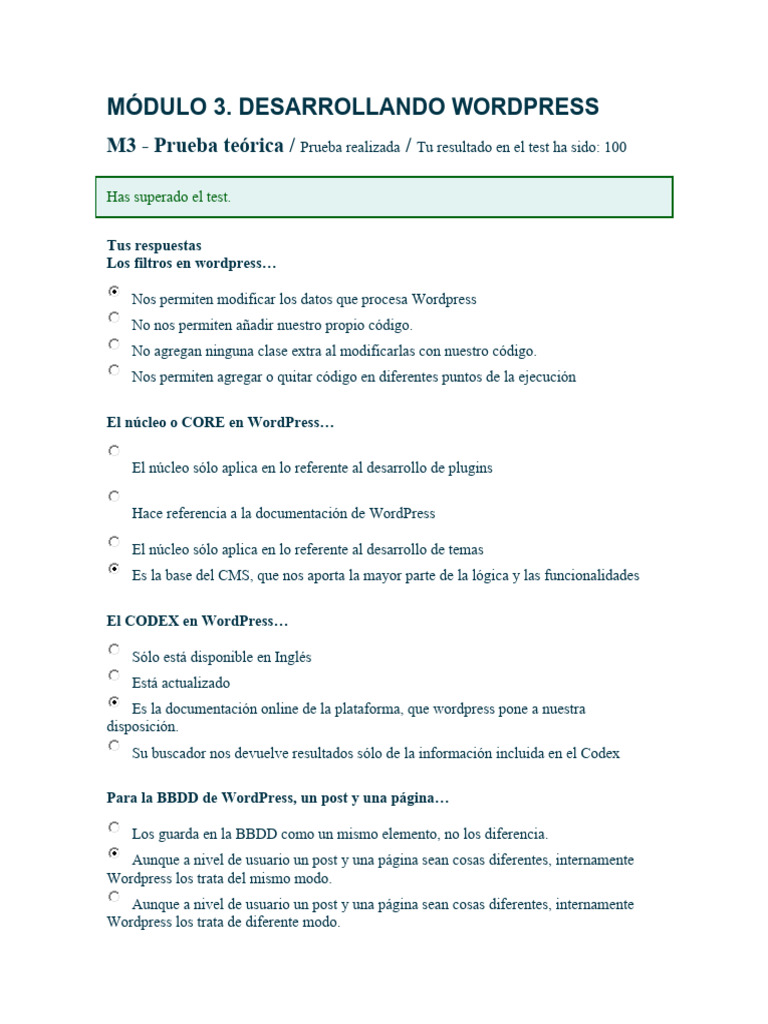 DESARROLLANDO WORDPRESS PRACTICA | PDF