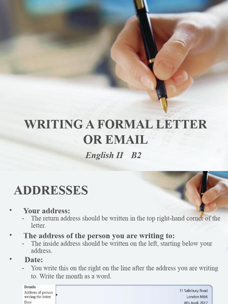 How to Write a Formal Letter or Email | PDF | Madam