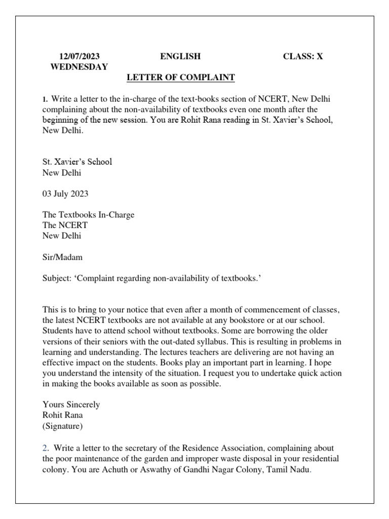 Letter_of_Complaint | PDF