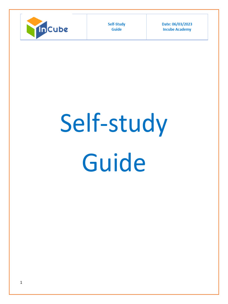 Self Study Manual | PDF | Human Communication | Cognition