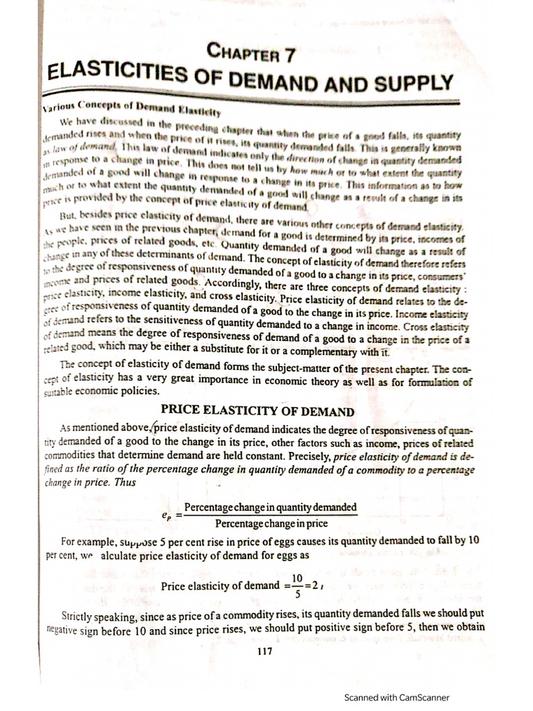 Elasticity of Demand | PDF