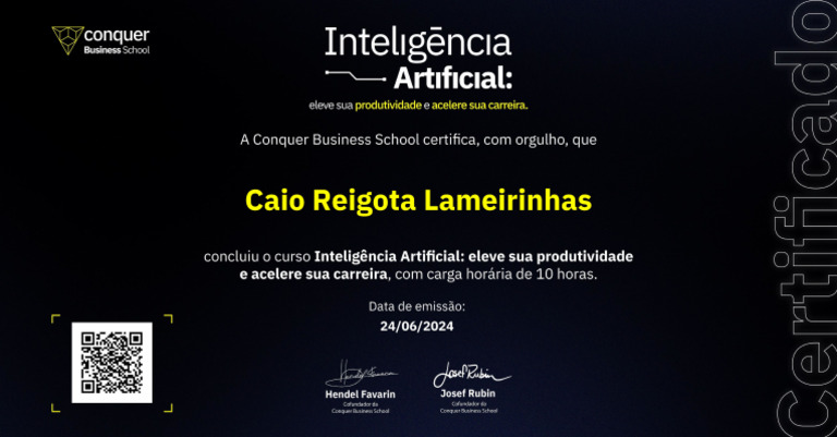 Certificado Conquer | PDF