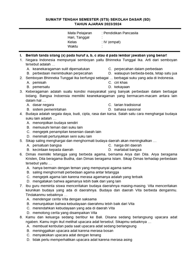 STS Pendidikan Pancasila | PDF | Seni & Disiplin Bahasa | Kajian Bahasa Asing