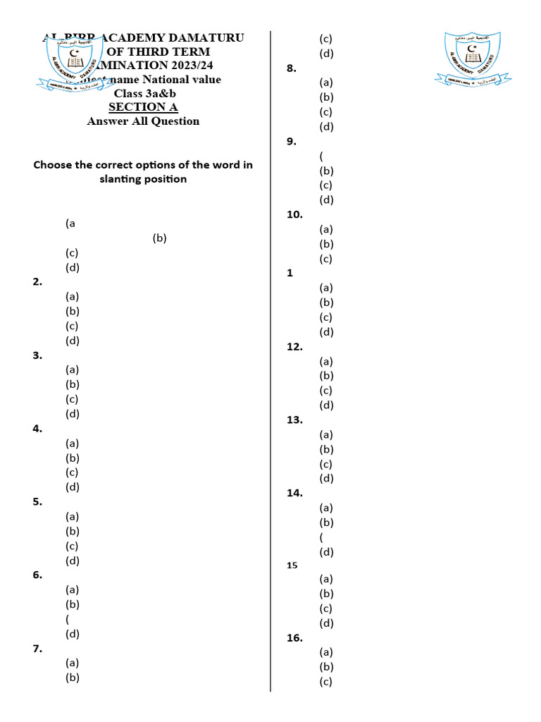 English Language Third Term | PDF