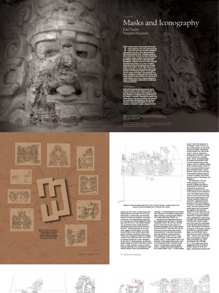 Masks and Iconography of the Sun God | PDF | Maya Civilization