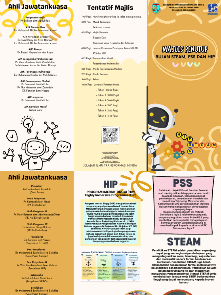 Majlis Penutup Bulan STEAM, PSS, HIP | PDF