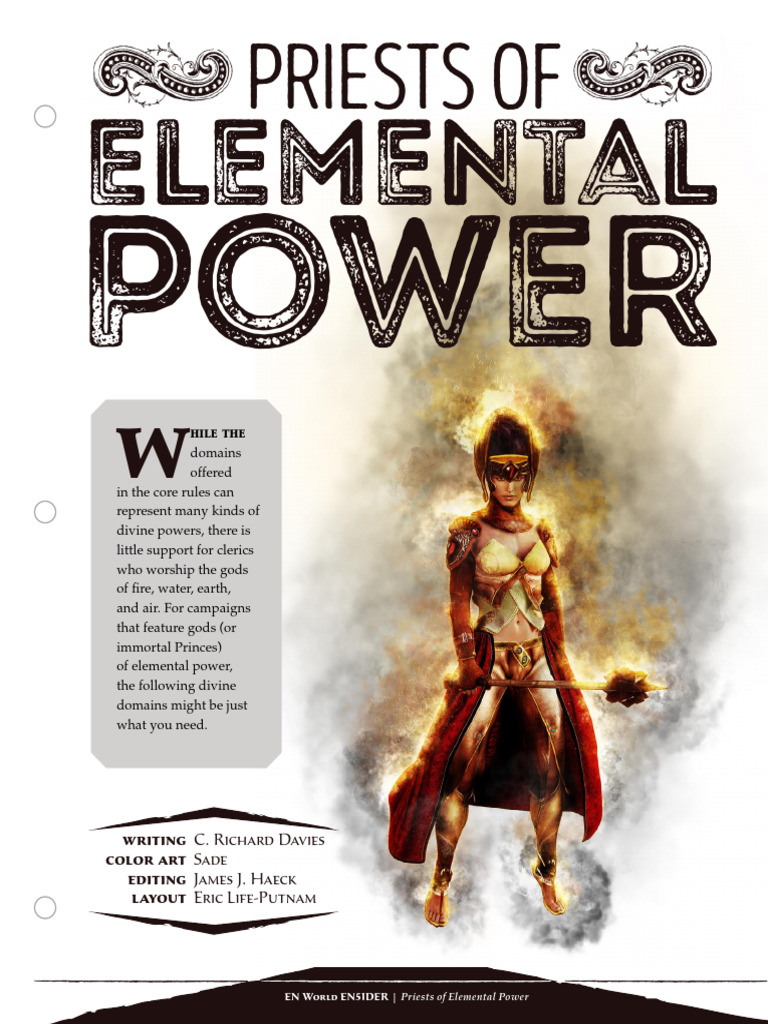 EN5ider 065 - Priests of Elemental Power | PDF | Fires
