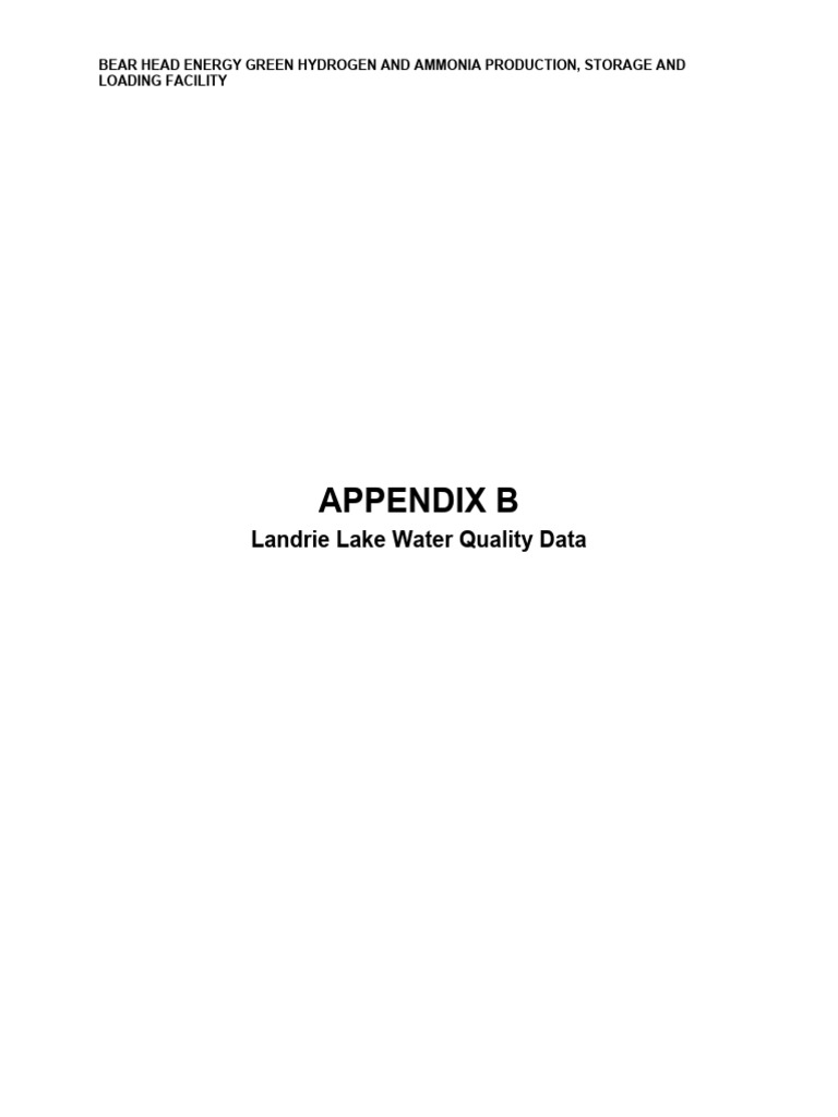 Bhe Ea Registration Appendix B | PDF | Water | Magnesium