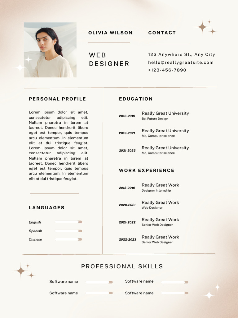 Wil Beige Aesthetic Creative CV Resume | PDF | Computing