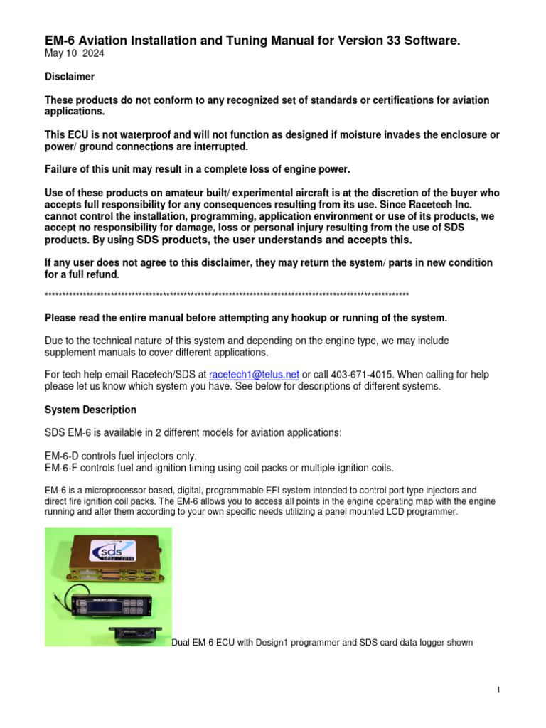 Em6 Efi | PDF | Screw | Fuel Injection