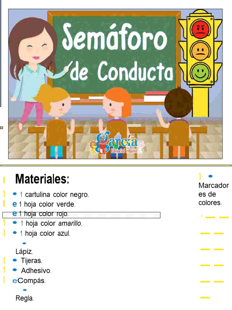 Cómo Hacer un Semáforo Educativo | PDF | Color | Flecha