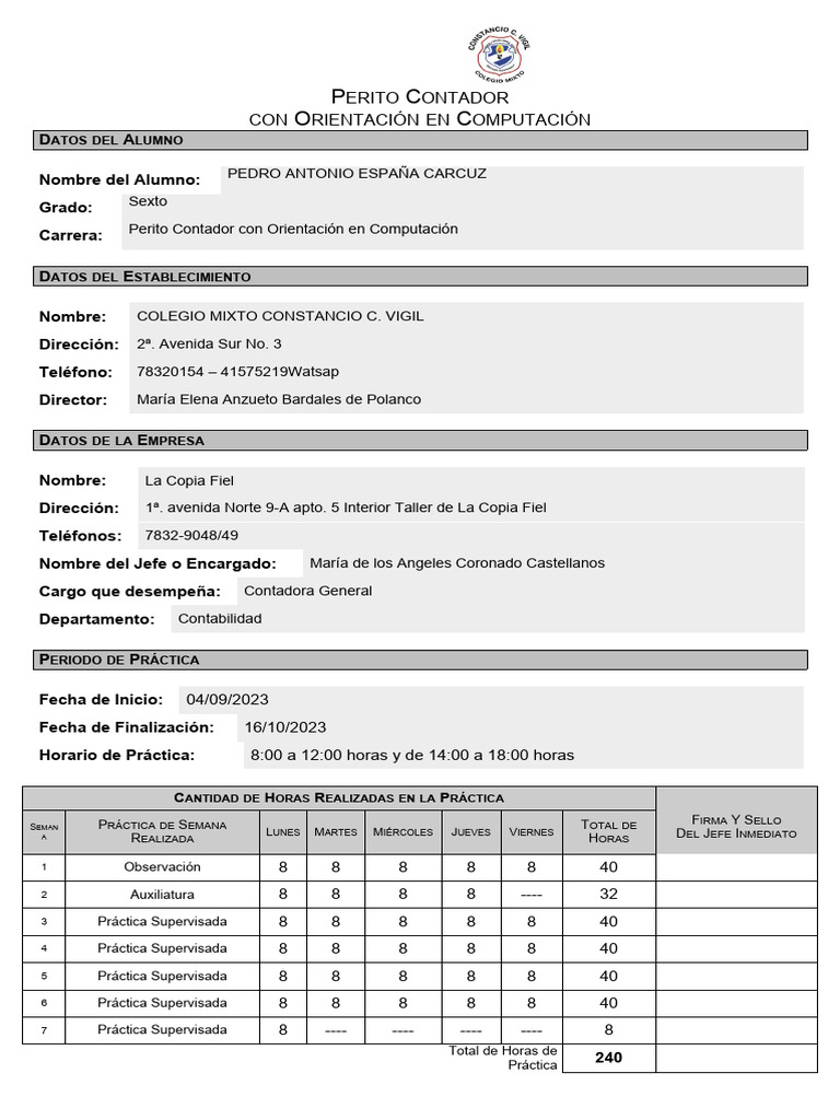Llenado de Ficha Tecnica | PDF | Informática