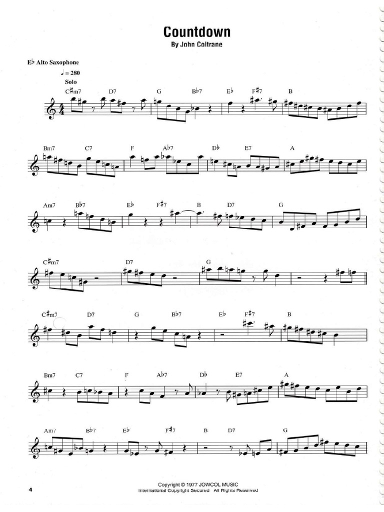 Countdown - Alto Sax | PDF