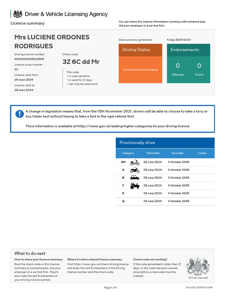 DVLA Luciene | PDF | Vehicle Operation | Road Transport