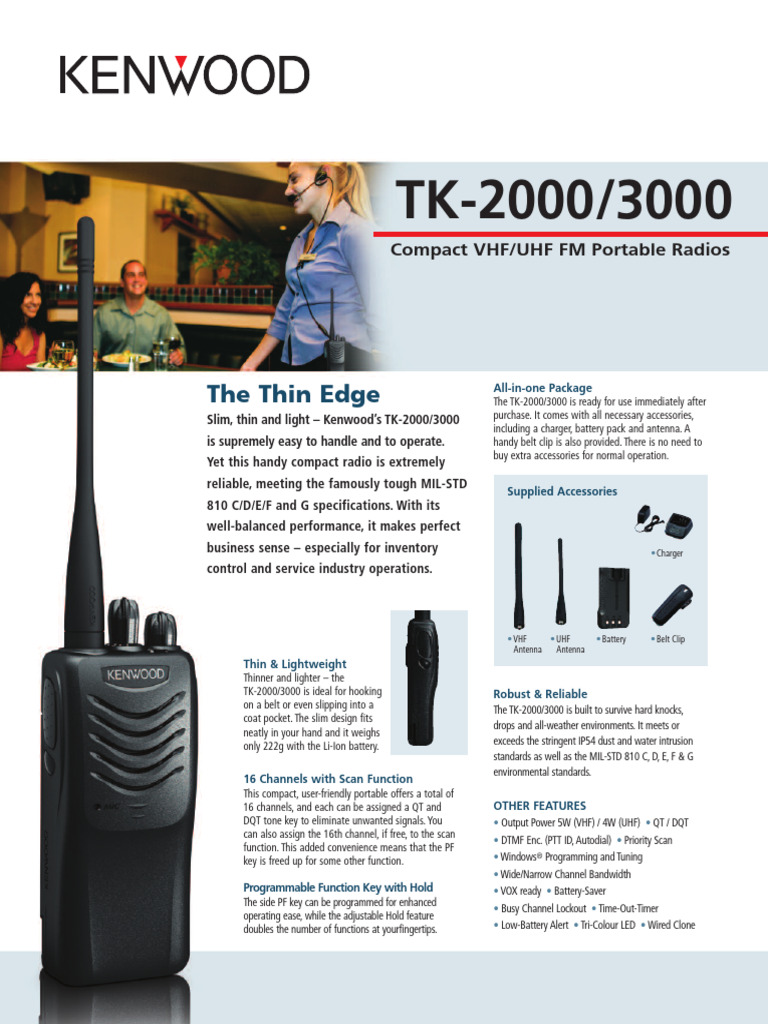 TK-2000_TK-3000_Brochure_English | Download Free PDF | Very High Frequency | Decibel
