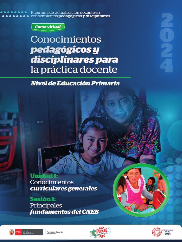 Fundamentos del CNEB en Educación Primaria | PDF | Aprendizaje | Plan ...