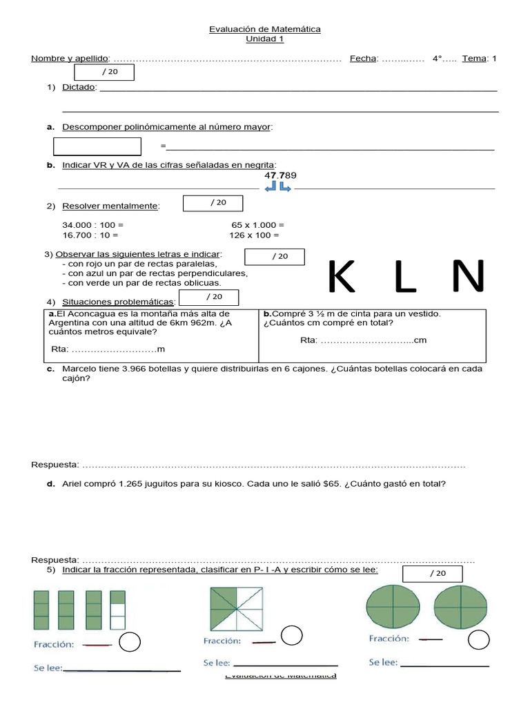 Eval U1 Mat-2024 | PDF