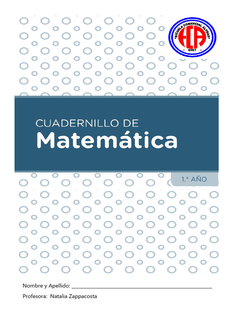 Cuadernillo Matem-Tica 2024 | PDF | Triángulo | Entero