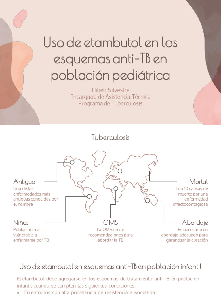 Uso de E en Esquemas TB Infantil | PDF | Tuberculosis | VIH