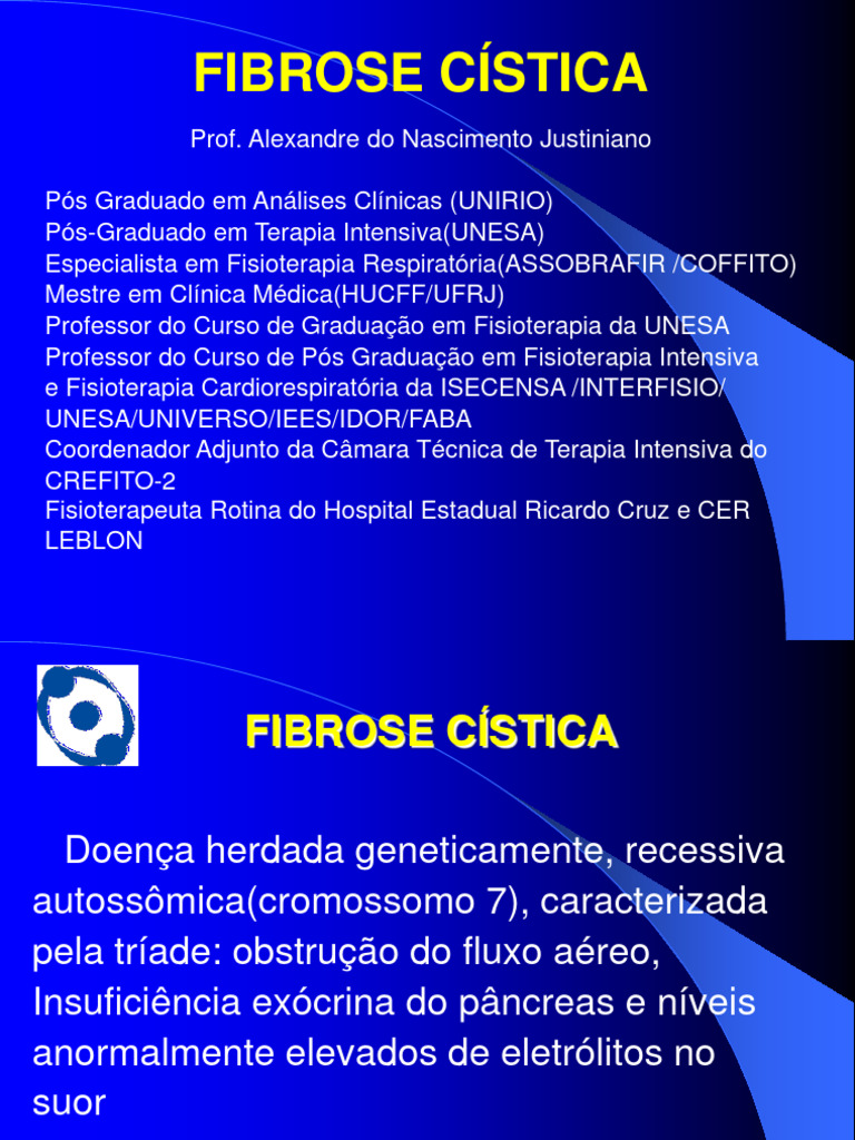 Aula 7 - Fibrose Cistica - DIGITAL | PDF | Doenças e distúrbios ...