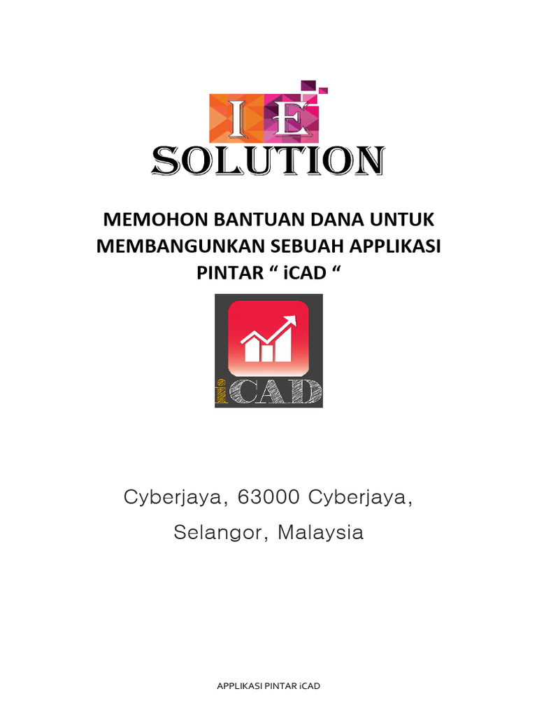 Proposal Memohon Penajaan Vivacad MTDC | PDF | Application Software | Mobile App