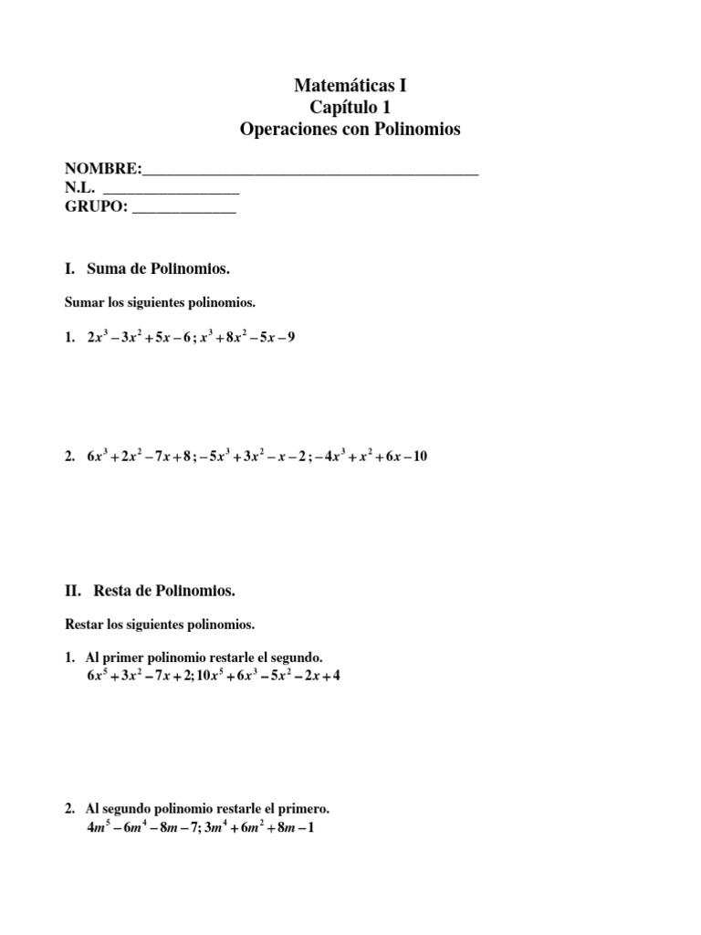 Nooo Tilin | PDF | Polinomio | Análisis matemático