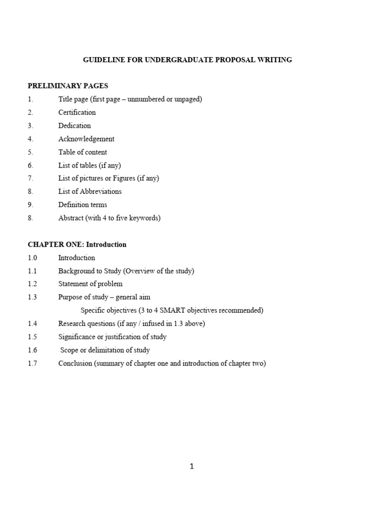 Guideline For Final Year Proposal Writing | PDF | Data | Methodology