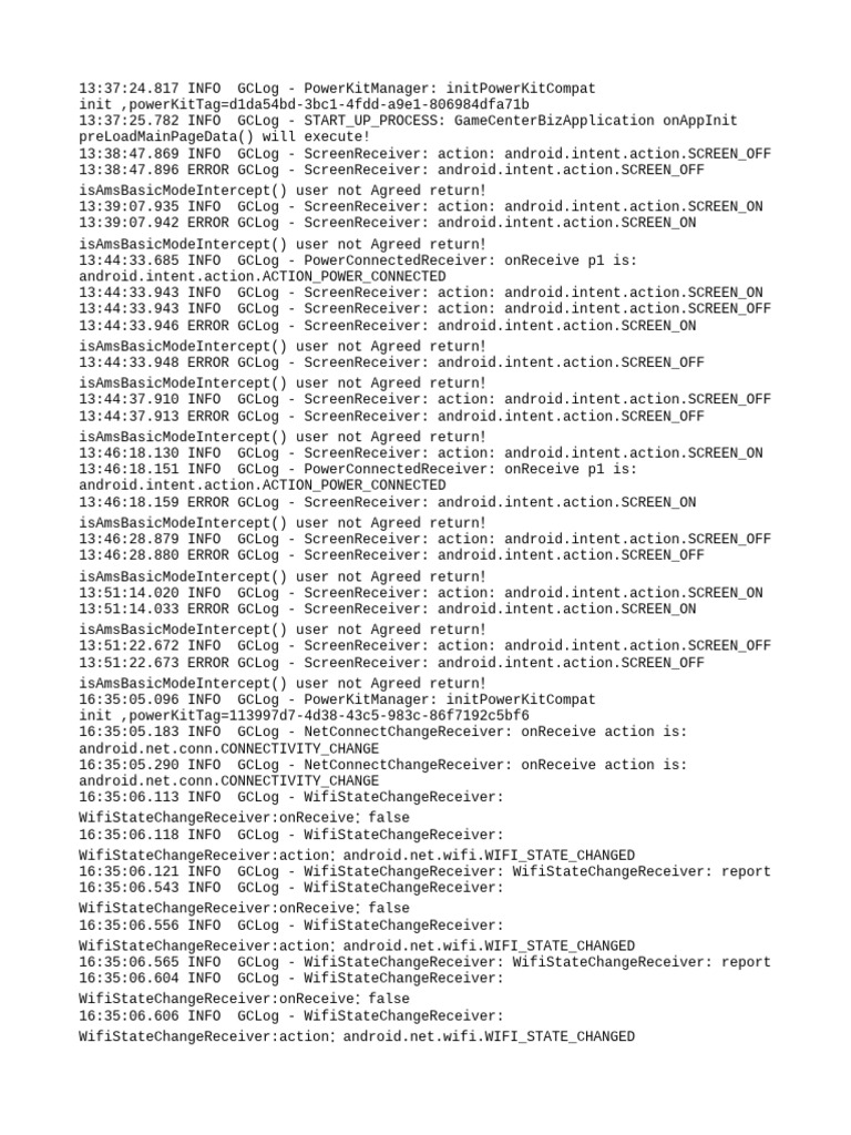GameCenter App Log Analysis | PDF