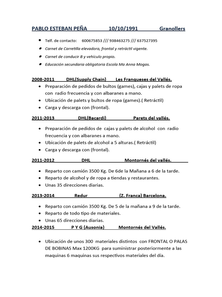 Pablo Esteban Peña 10 | PDF