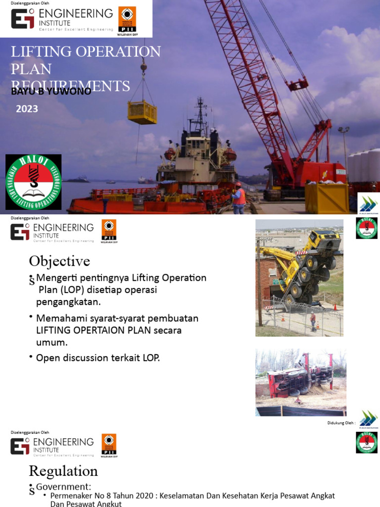 8.materi SS-Lifting Operation Plan Requirements 9 Oktober 2021 | PDF ...