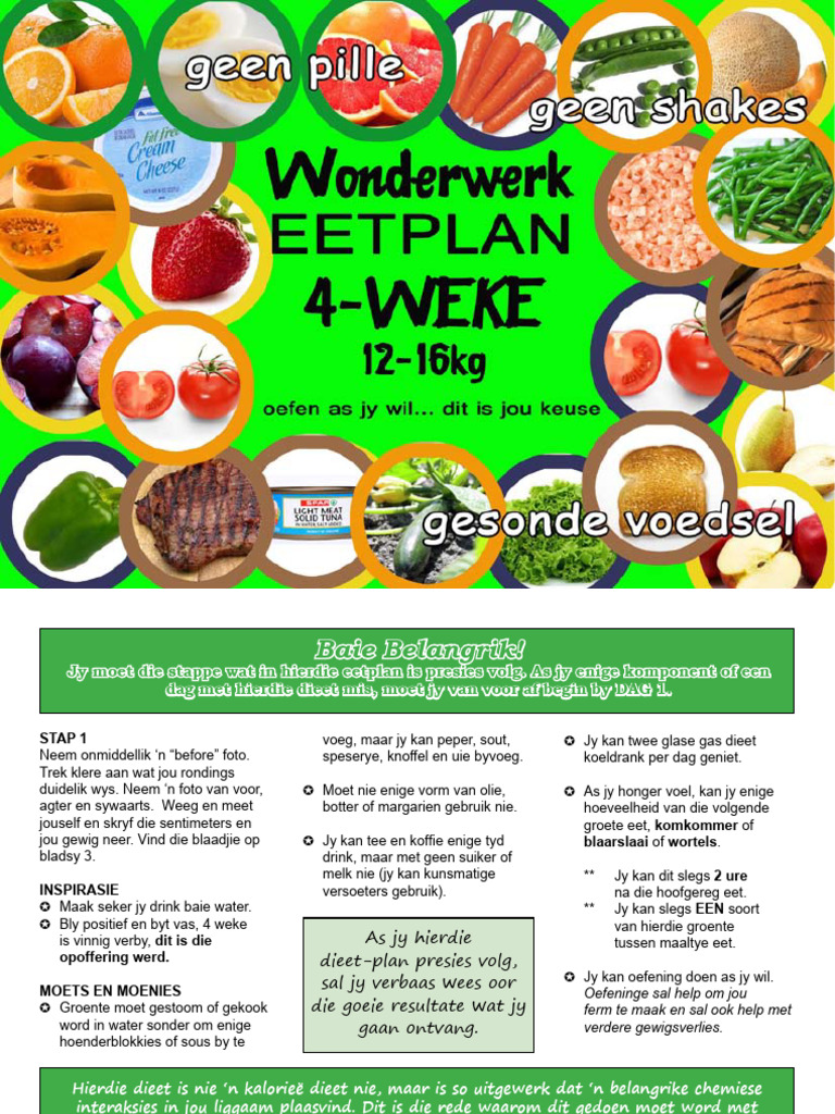 Wonderwerk Eetplan 1 | PDF