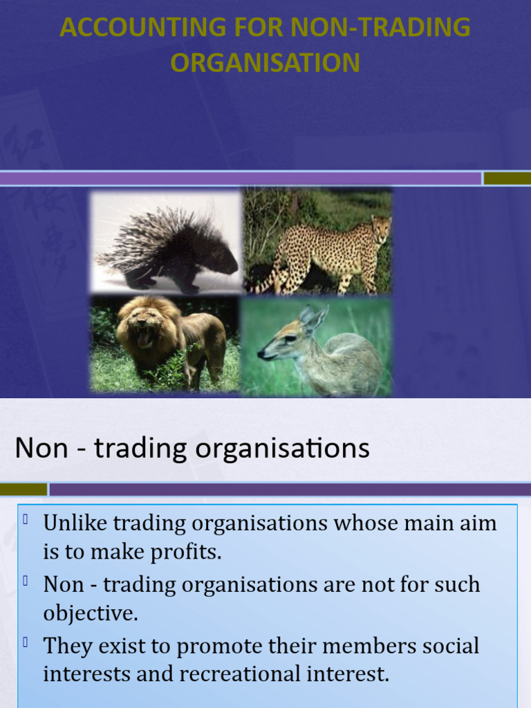 Accounting For Non Trading Organisations | PDF | Expense | Debits And ...