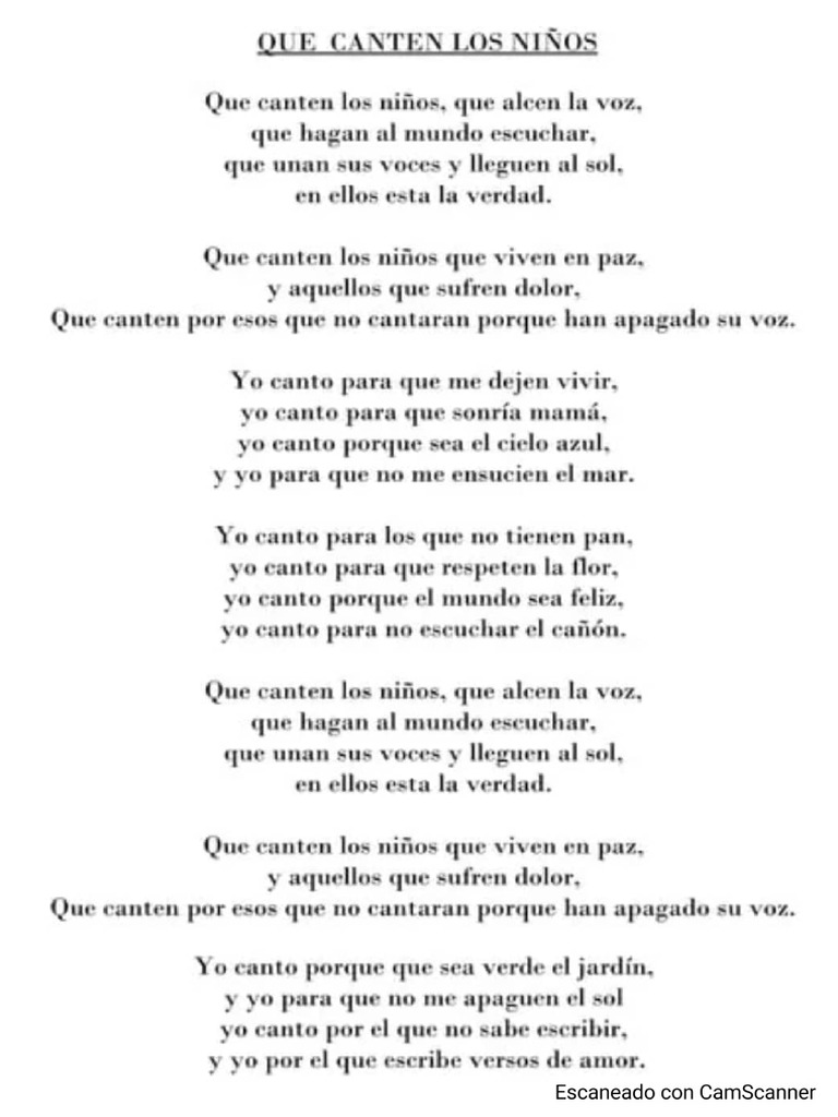 Que Canten Los - Niños 4E | PDF