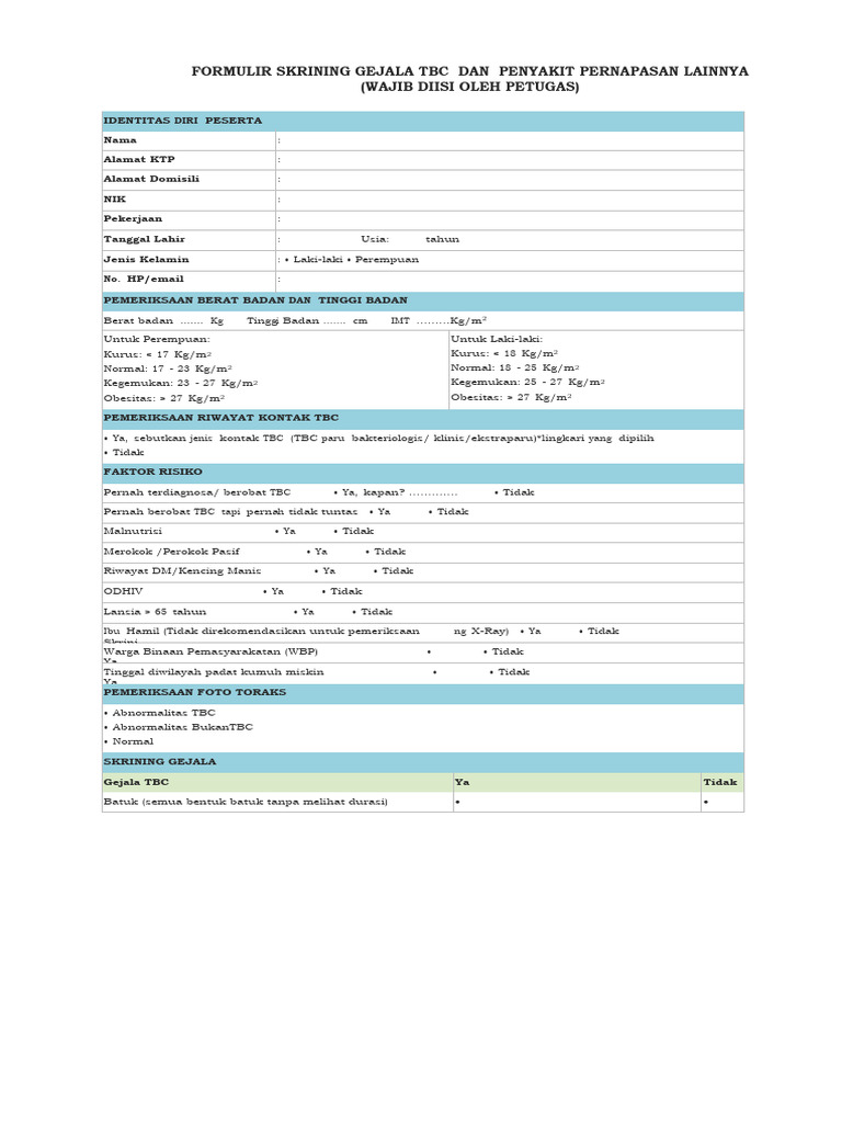 Form Skrining ILP 2024 | PDF