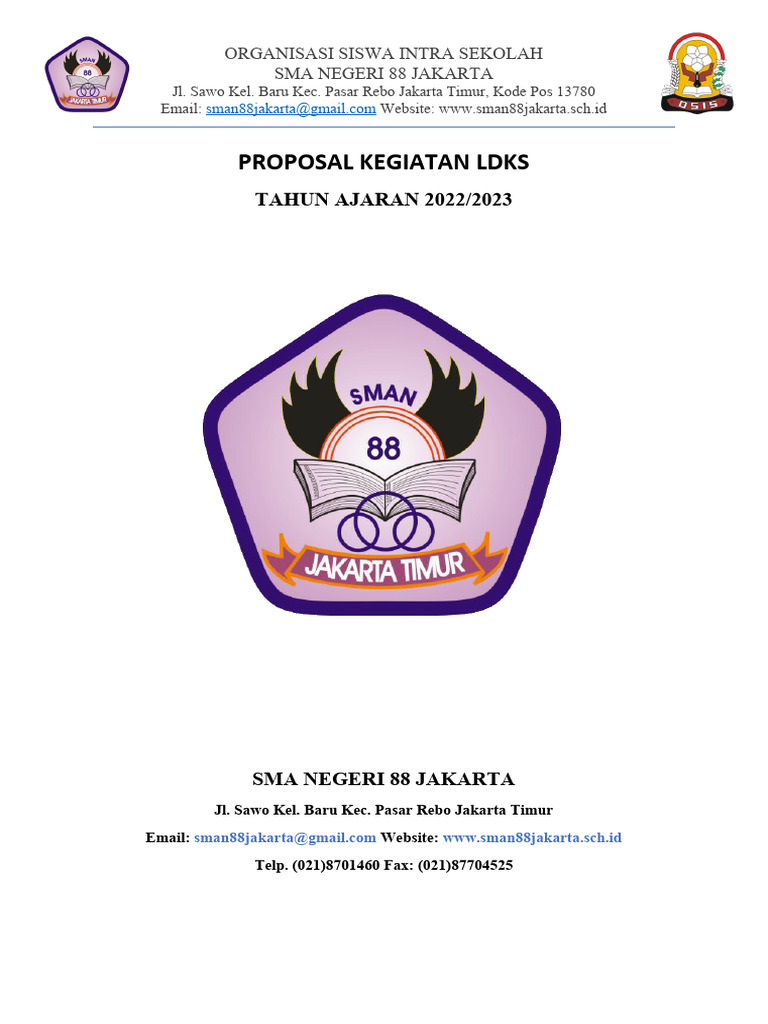 PROPOSAL KEGIATAN LDKS New | PDF