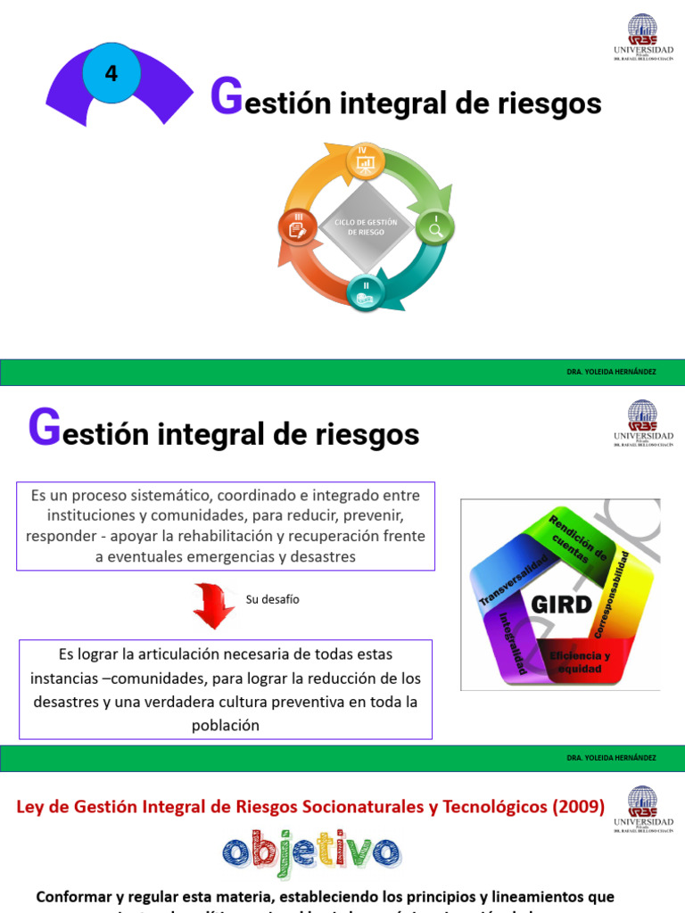 Ciclo De Gestion Integral De Riesgos E Pdf Riesgo