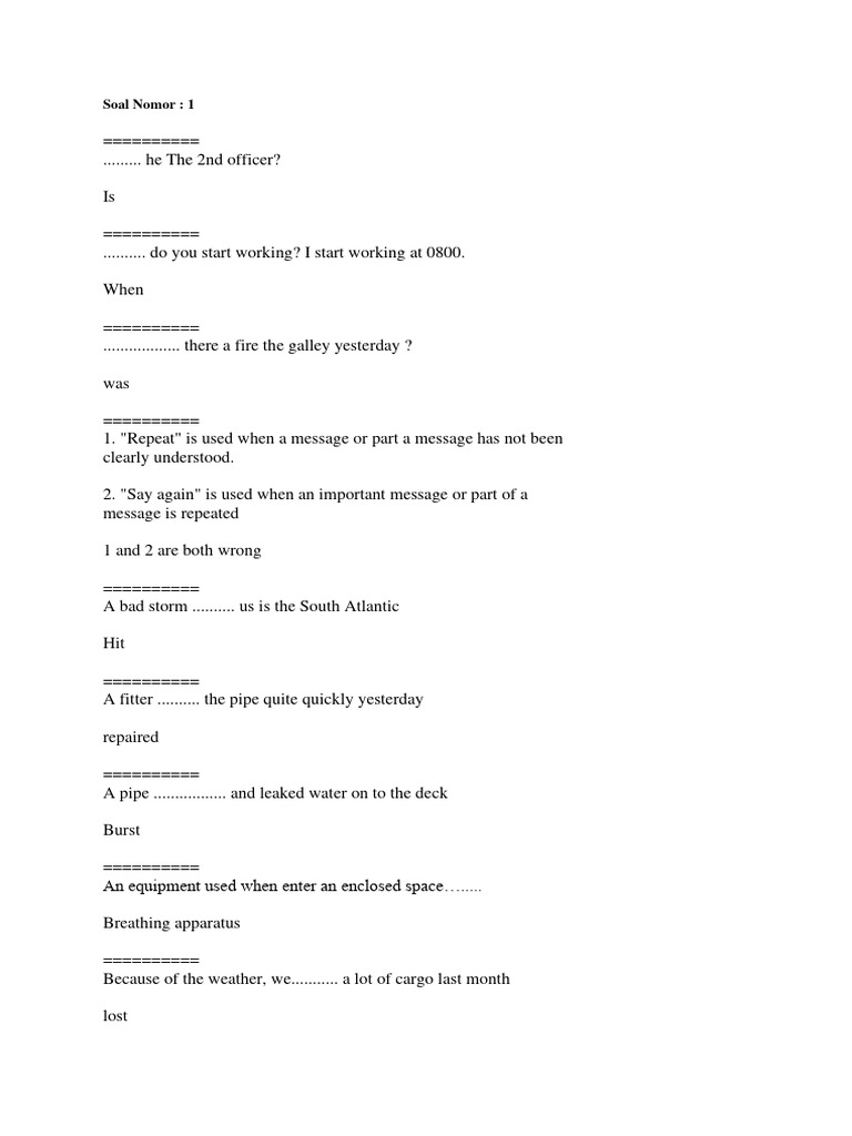 _IMO Standard Marine Communication Phrases & Use the IMO Standard ...