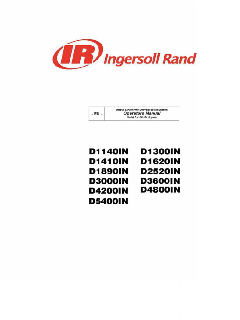 D1140IN A D5400IN A Manual Operator | PDF | Clothes Dryer
