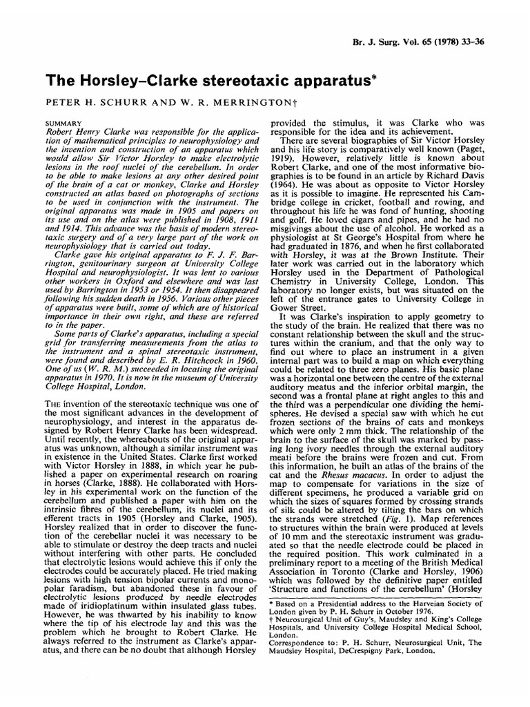 Schur r 1978 | Download Free PDF | Cerebellum | Neuroscience Schur r 1978 | Download Free PDF | Cerebellum | Neuroscience
