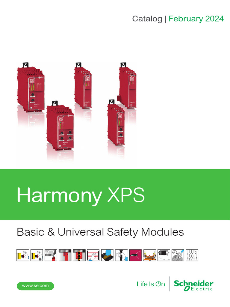Harmony XPS Basic and Universal Safety Modules With Predefined Safety ...